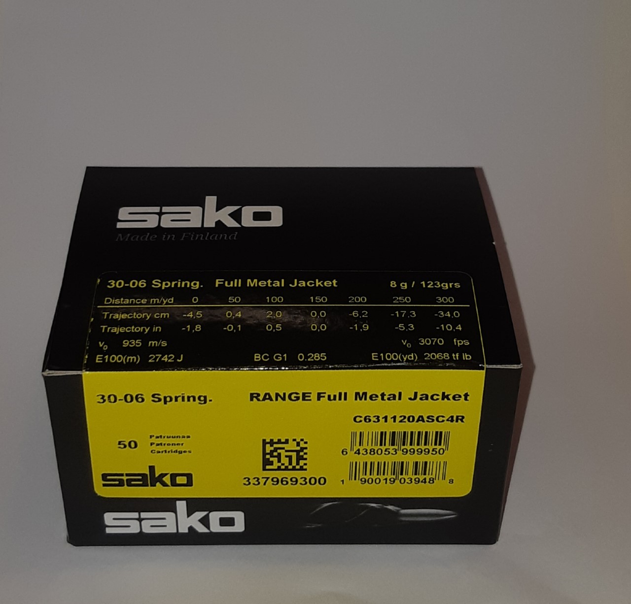 SAKO .30-06sprg 8G FMJ RANGE KIVÄÄRIN PANOS 50KPL - Häijään Urheilutarvike verkkokauppa